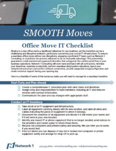 IT Checklist for an Office Move - network1